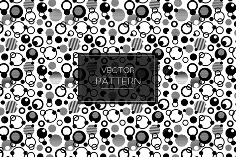 Premium Vector Abstract Geometric Circles Seamless Vector Pattern