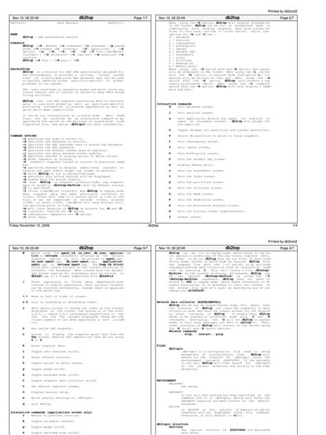 Db 2 Top Pdf Command Line Interface Databases