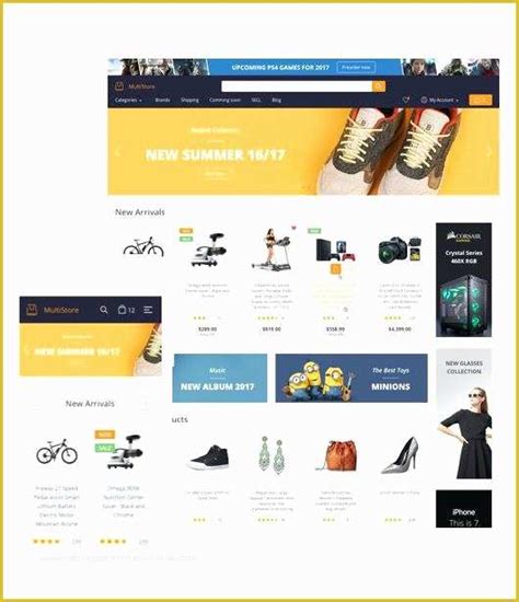 Free Responsive Ecommerce Website Templates Wordpress Of 33 Free And Premium Html Css E Merce