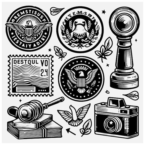 Stamp Set Vector Stamp Without Text Stock Illustration Premium Ai Generated Vector