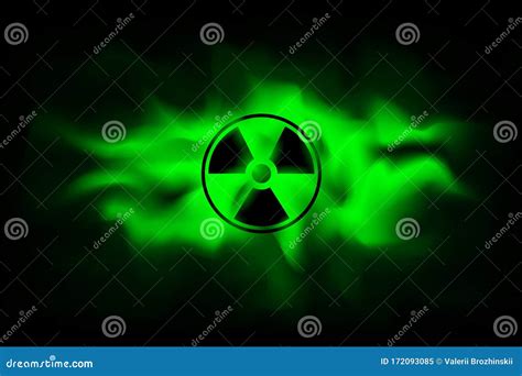 Radioactive Symbol Green