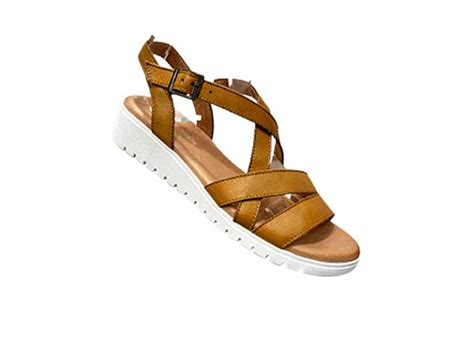 Django Matedy Wedge Tan Savida Ladies Shoes