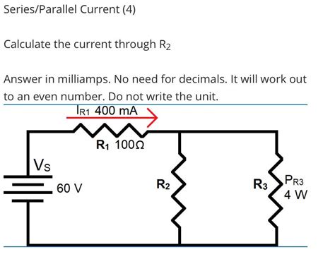 Solved Series Parallel Current 4 Calculate The Current