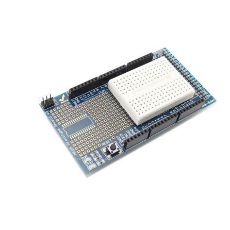 Prototype Shield V For Arduino Mega With Breadboard RoboticsDNA