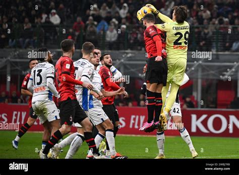 Marco Carnesecchi Of Atalanta During Coppa Italia Quarter Finals Football Match Ac Milan And