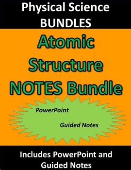 Physical Science Atomic Structure PowerPoint Guided Notes Bundle