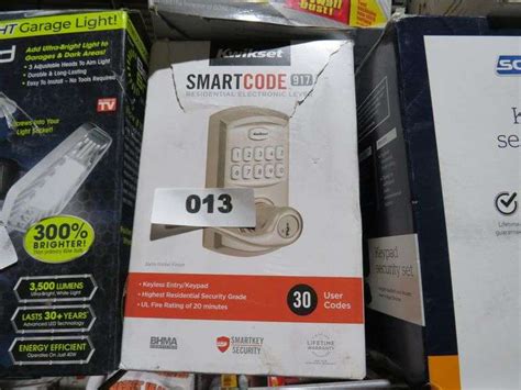 KWIKSET SMARTCODE RESIDENTIAL ELECTRIC LOVER Dallas Online Auction Company