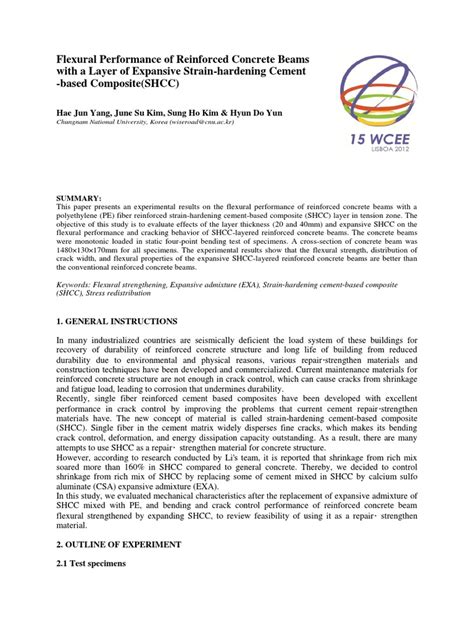 Flexural Performance Of Reinforced Concrete Beams With A Layer Of
