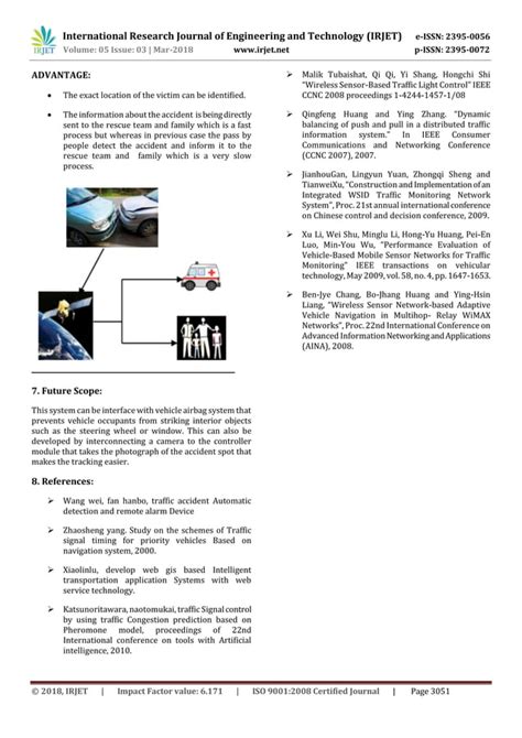 Irjet Iot Based Automatic Vehicle Accident Tracking Down And Salvage System Using Gsm Pdf