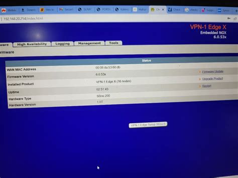 Check Point Firewall VPN 1 Edge X For Sale Computers Tech Parts Accessories Networking On