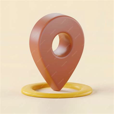 premium photo 3d location point marker of map or navigation pin icon