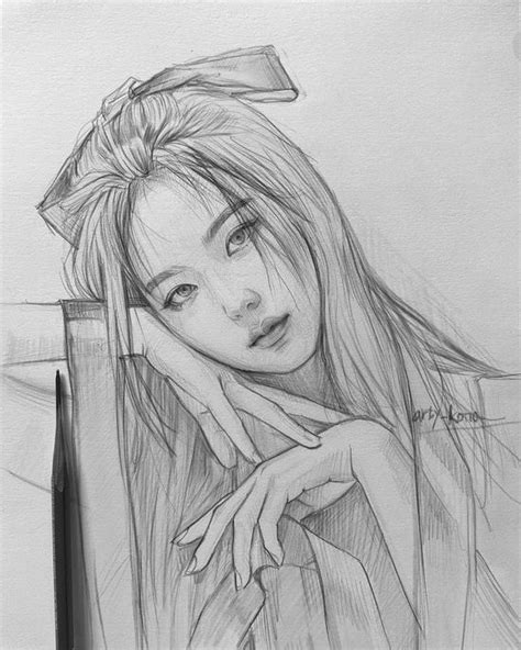 Drawings에 있는 Stella Mas님의 핀 초상화 스케치 초상화 드로잉 인물 드로잉