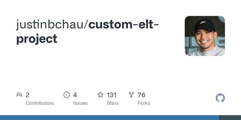 Pull Requests Justinbchau Custom Elt Project GitHub