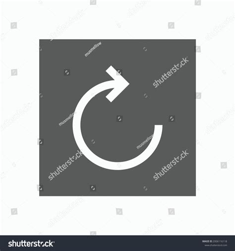 Refresh Icon Arrow Vector Repeat Illustration Stock Vector Royalty