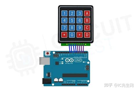 4x4薄膜键盘内部原理是什么如何将其与Arduino连接 知乎