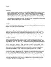 Enzymes Lab Report Enzymes Introduction Enzyme A Substance That Acts As A Catalyst In Living