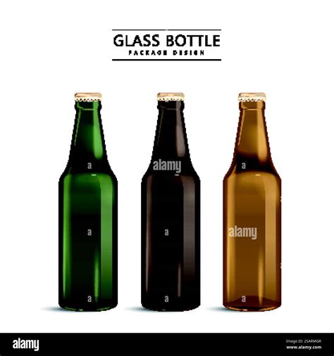 Glass Bottle Alcohol Container Stock Vector Images Alamy