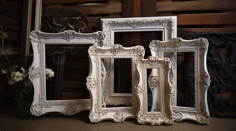 오래된 사진처럼 보이는 흰색 액자 대형 화려한 액자 배경 일러스트 및 사진 무료 다운로드 Pngtree