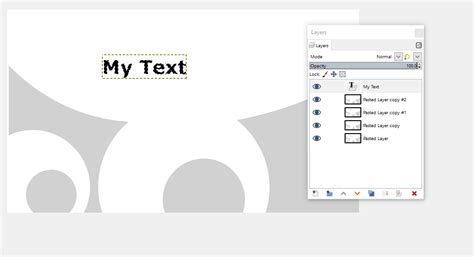 How To Merge Text Layer To Multiple Visible Layers In Gimp Graphic