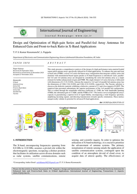 Pdf Design And Optimization Of High Gain Series And Parallel Fed