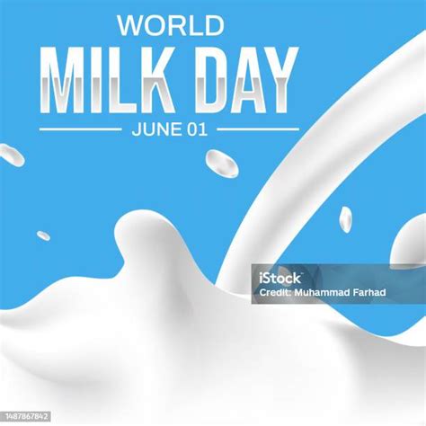 세계 우유의 날 배경에 우유가 쏟아져 있습니다 국제 우유의 날 배경 건강한 생활방식에 대한 스톡 벡터 아트 및 기타 이미지 건강한 생활방식 건강한 식생활 국가 관광