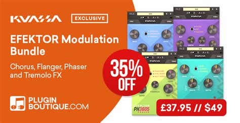 Save 35 On Efektor Modulation Plugin Bundle By Kuassa