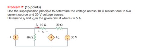 solved use the superposition principle to determine the