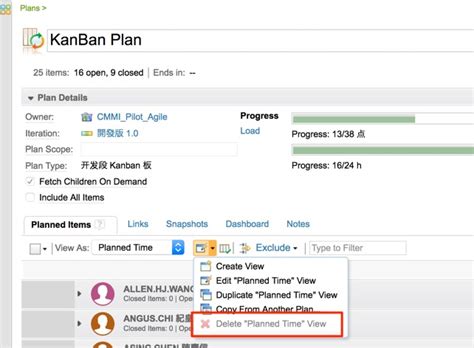 Delete A Plan View Under A Certain Plan In Rtc Jazz Forum