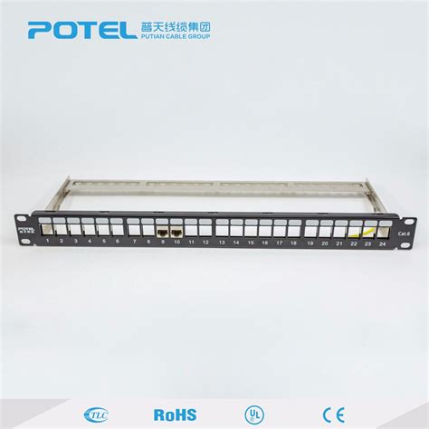 19 Unloaded Cat5e CAT6 Patch Panel 24port Network Blank Patch Panel China Patch Panel And