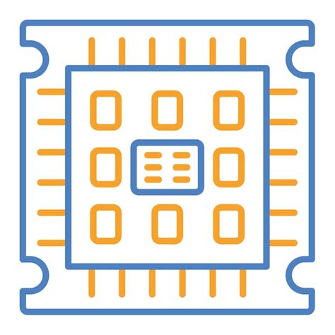 Premium Vector Microprocessor Icon