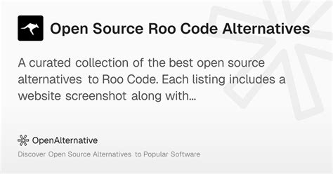 10 Best Open Source Roo Code Alternatives 2025