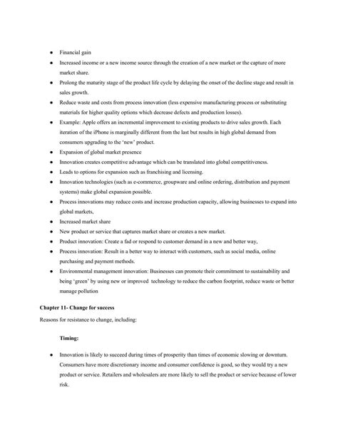 Unit 3 Bme Notes Business Management And Enterprise Year 12 Wace Thinkswap