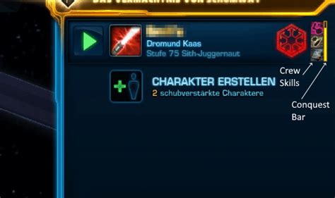 Selection Screen Informations Rswtor
