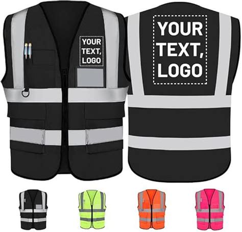 Personalized Safety Vest With Name And Logo High Visibility Vest For
