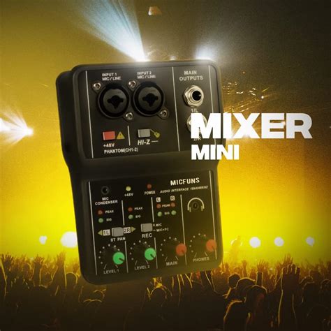 Mini 2 Channel Audio DJ Mixer Console With Phantom Nepal Ubuy