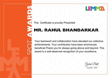 Rahul Bhandarkar On Linkedin Spotaward Teamwork