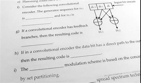 solved e hamming code consider the following convolutional encoder
