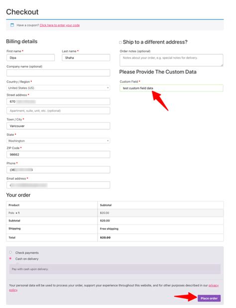How To Add Custom Field To Woocommerce Checkout Page