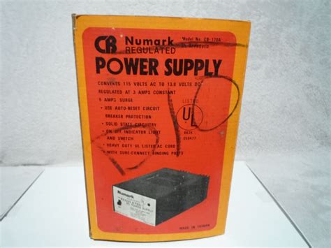 Vintage Numark Solid State Power Supply ~ Model Cb 170a ~ With Original