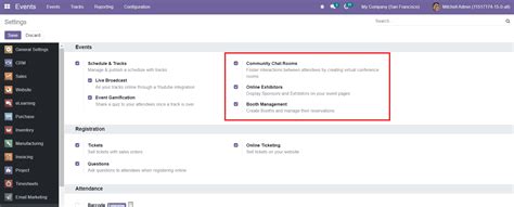 Odoo Events Module Odoo V Community Edition Book