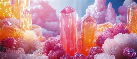 Colorful Rock Candy Crystals Create A Sweet And Vibrant Landscape