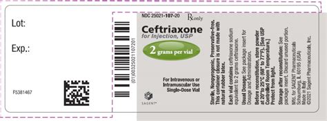 Ceftriaxone Package Insert
