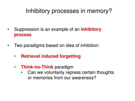 Ppt Memory Ii Reconstructive Memory Forgetting Powerpoint Presentation Id285595