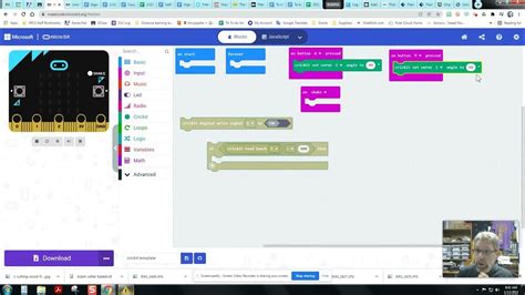 Coding A Servo And An Led On A Crickit Robotics Platform Youtube