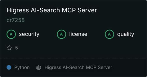 Mseep Higress Ai Search Mcp Server PyPI