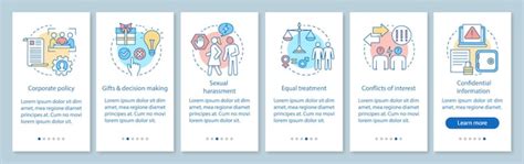 Premium Vector Csr Onboarding Mobile App Page Screen Vector Template Corporate Social