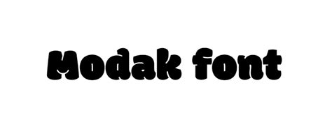 modak font dafont style