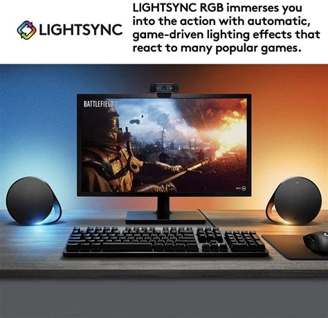 Logitech G560 RGB PC Gaming Speakers With Game Driven Lighting 240 Watts Peak 120 Watts RMS