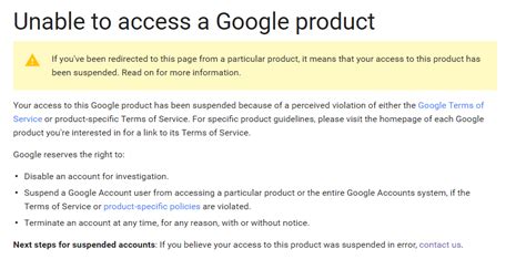 Unable To Access A Google Product Google Product Forums