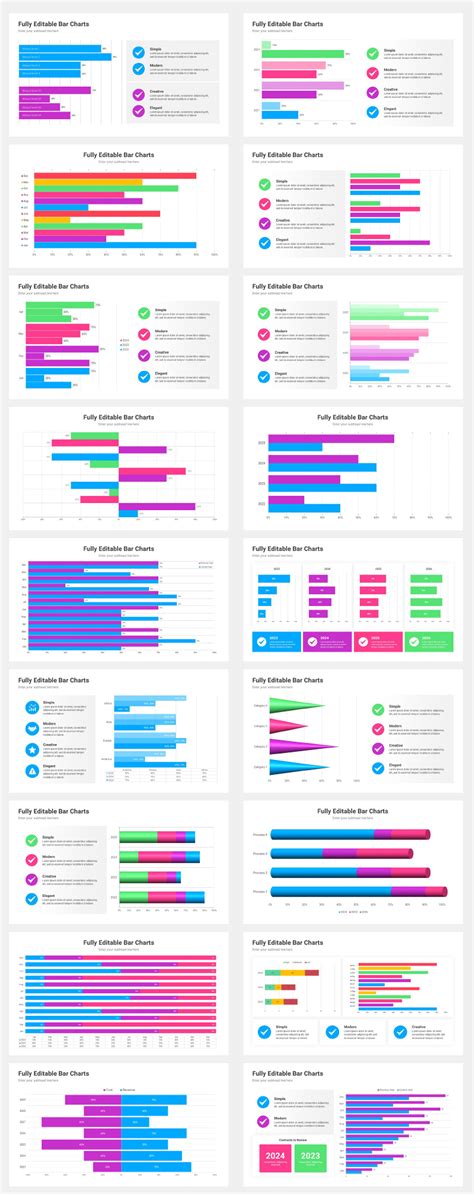 Bar Charts Powerpoint Presentation Template Templatemonster